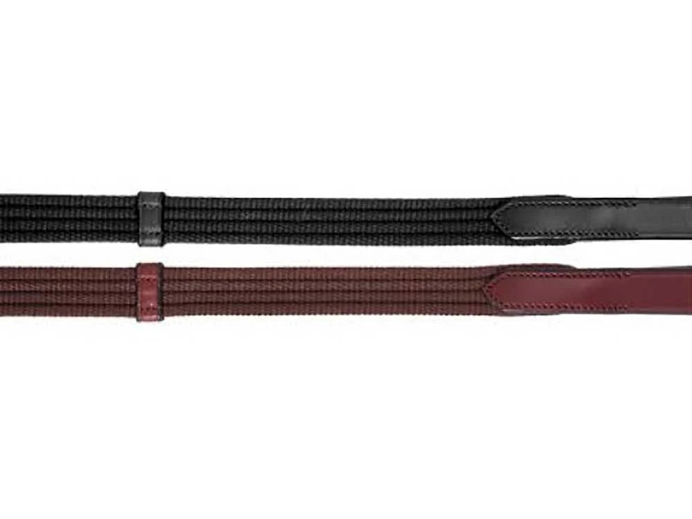 Webbed Reins with Stops – Grewal Equestrian